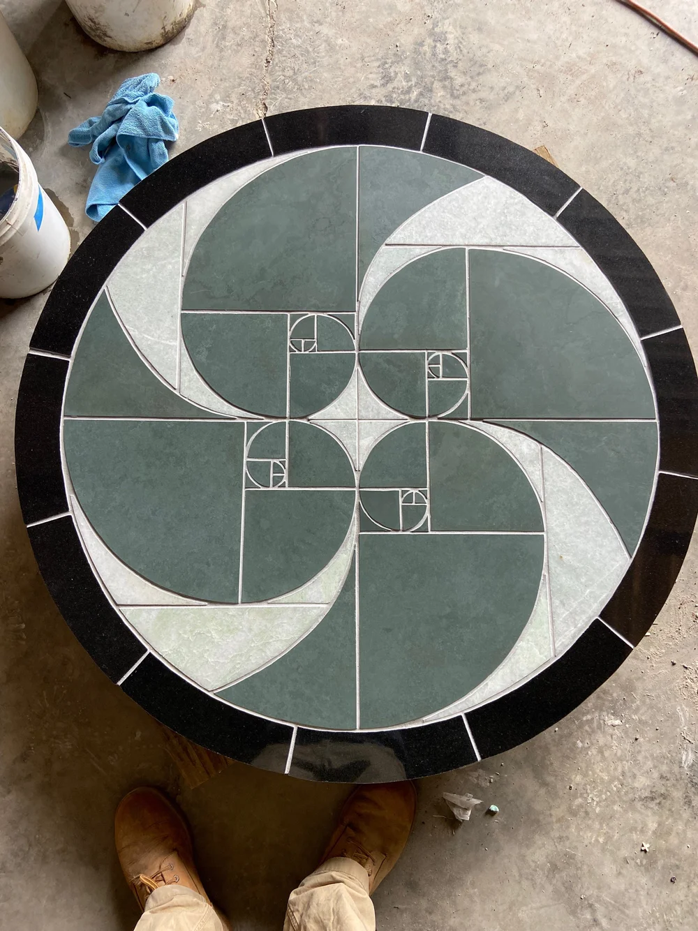 Memorial Mosaic Patio — Hammerhead Stoneworks