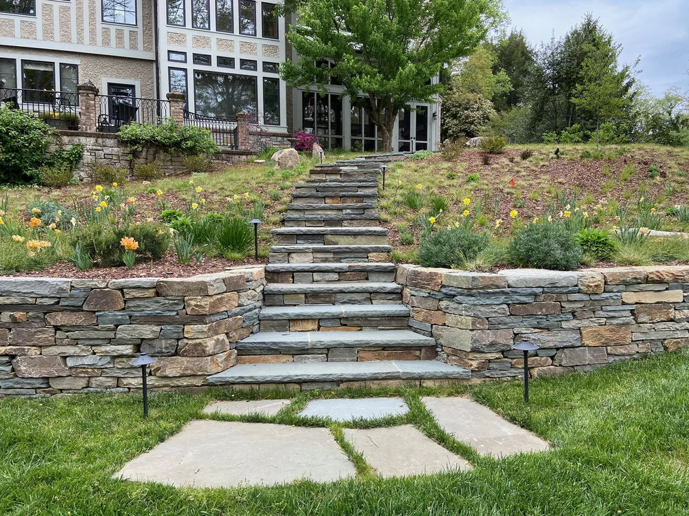 Custom Stone Steps & Step Stonework in Asheville, NC | Hammerhead ...