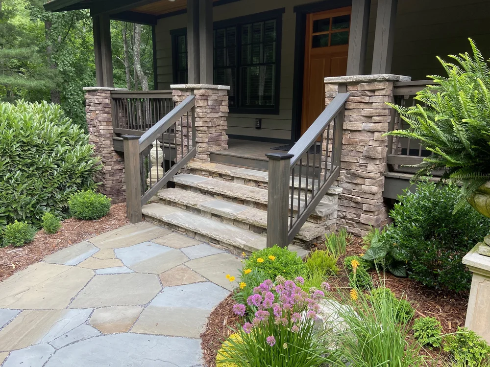 Custom Stone Steps & Step Stonework in Asheville, NC | Hammerhead ...