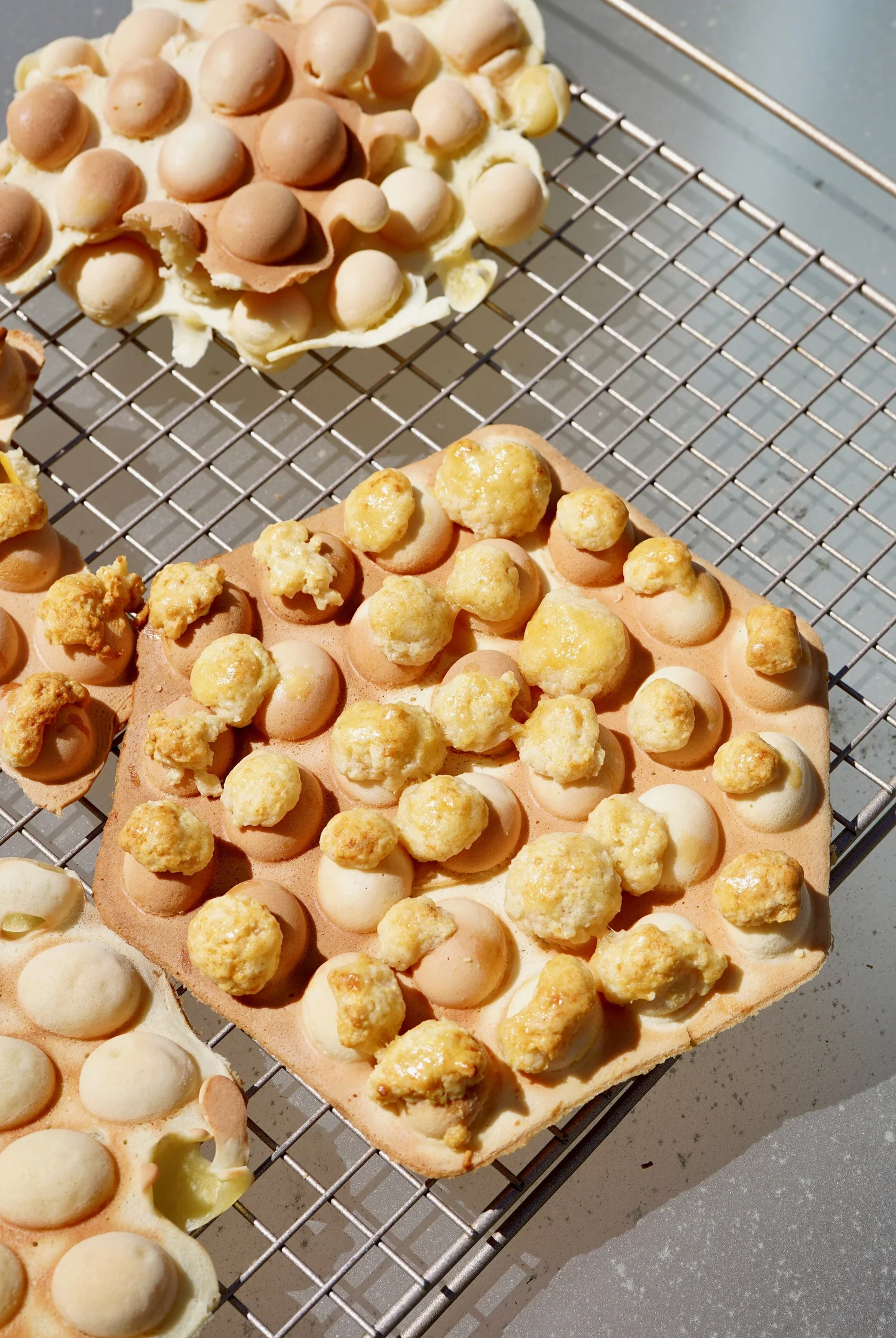 Easy trending pneapple bun bubble waffle recipe — modern asian baking