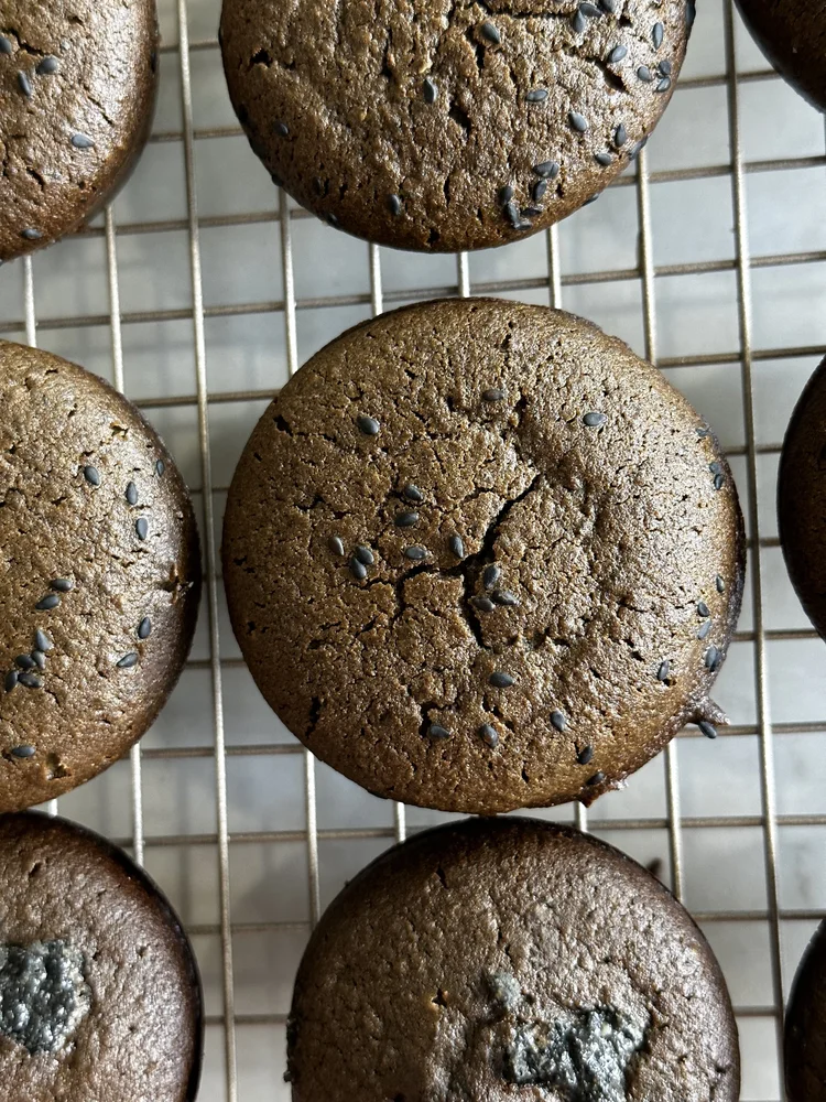 Blackpink-inspired surprise mochi muffins with black sesame and red beet, recipe by Kat Lieu ...
