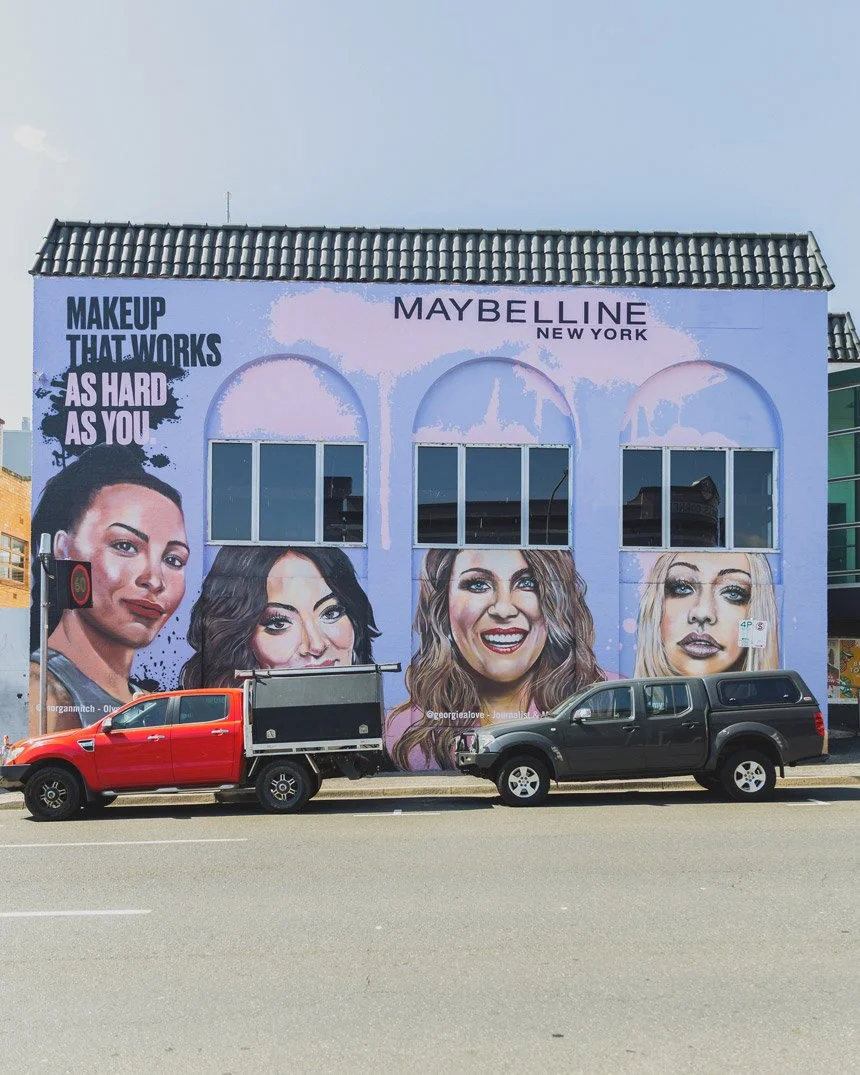 Maybelline Hand-Painted OOH Advertising Campaign — Blank Walls