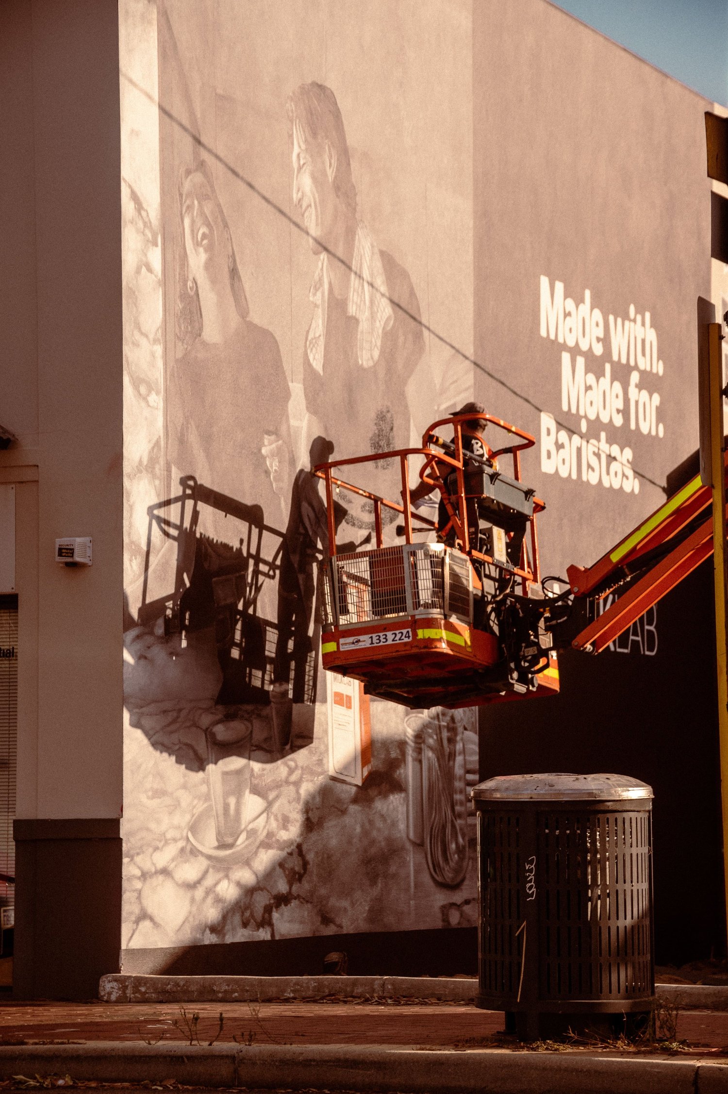 Milklab Baristas | Hand-painted Advert — Blank Walls