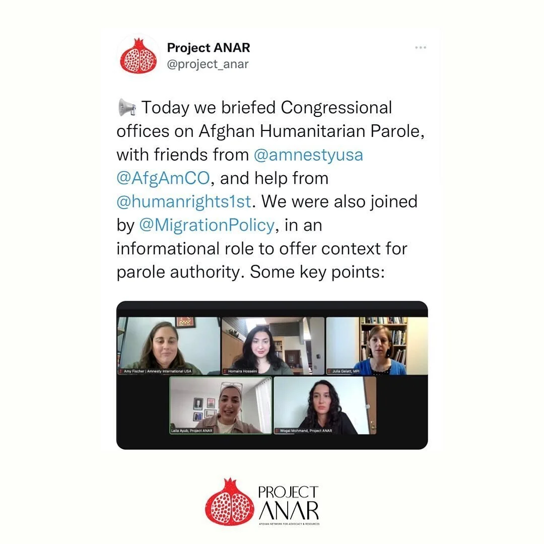 Afghan Humanitarian Parole Checklist — Project ANAR