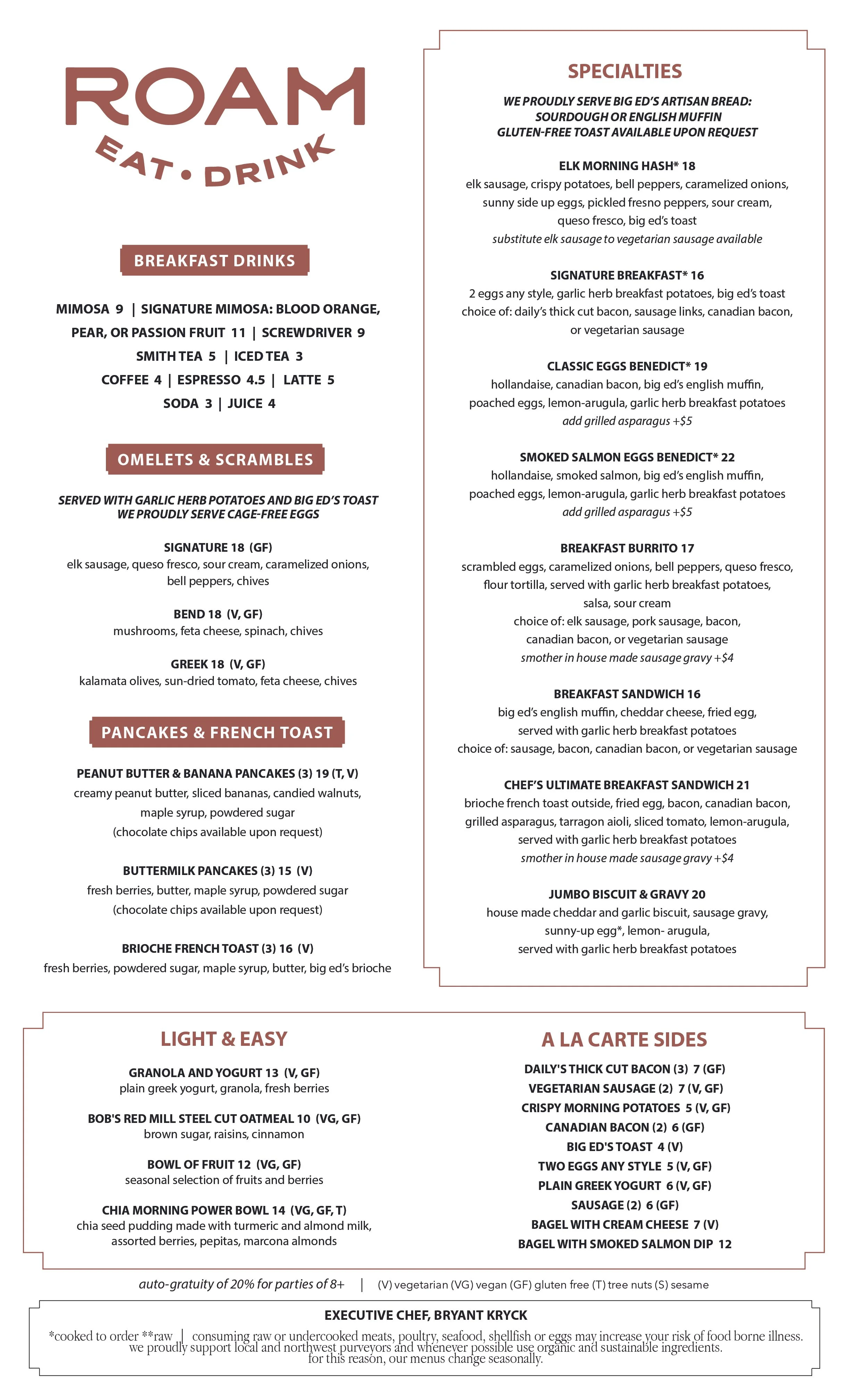 Downtown Bend Brunch — ROAM