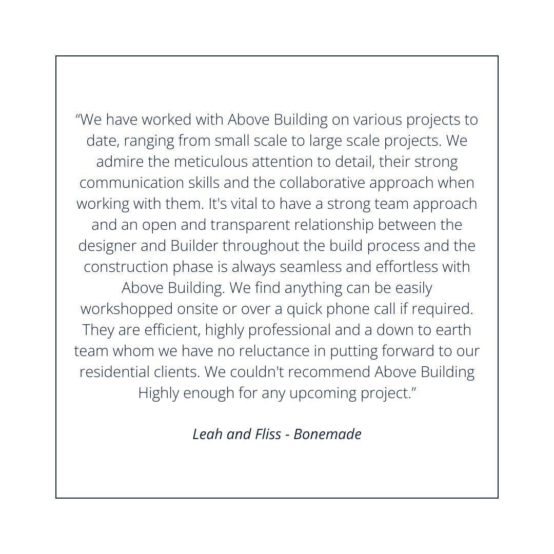 Above Building - Construction Company Northern Beaches, Sydney