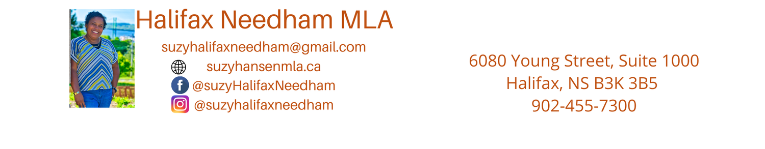 Suzy Hansen, MLA Halifax Needham