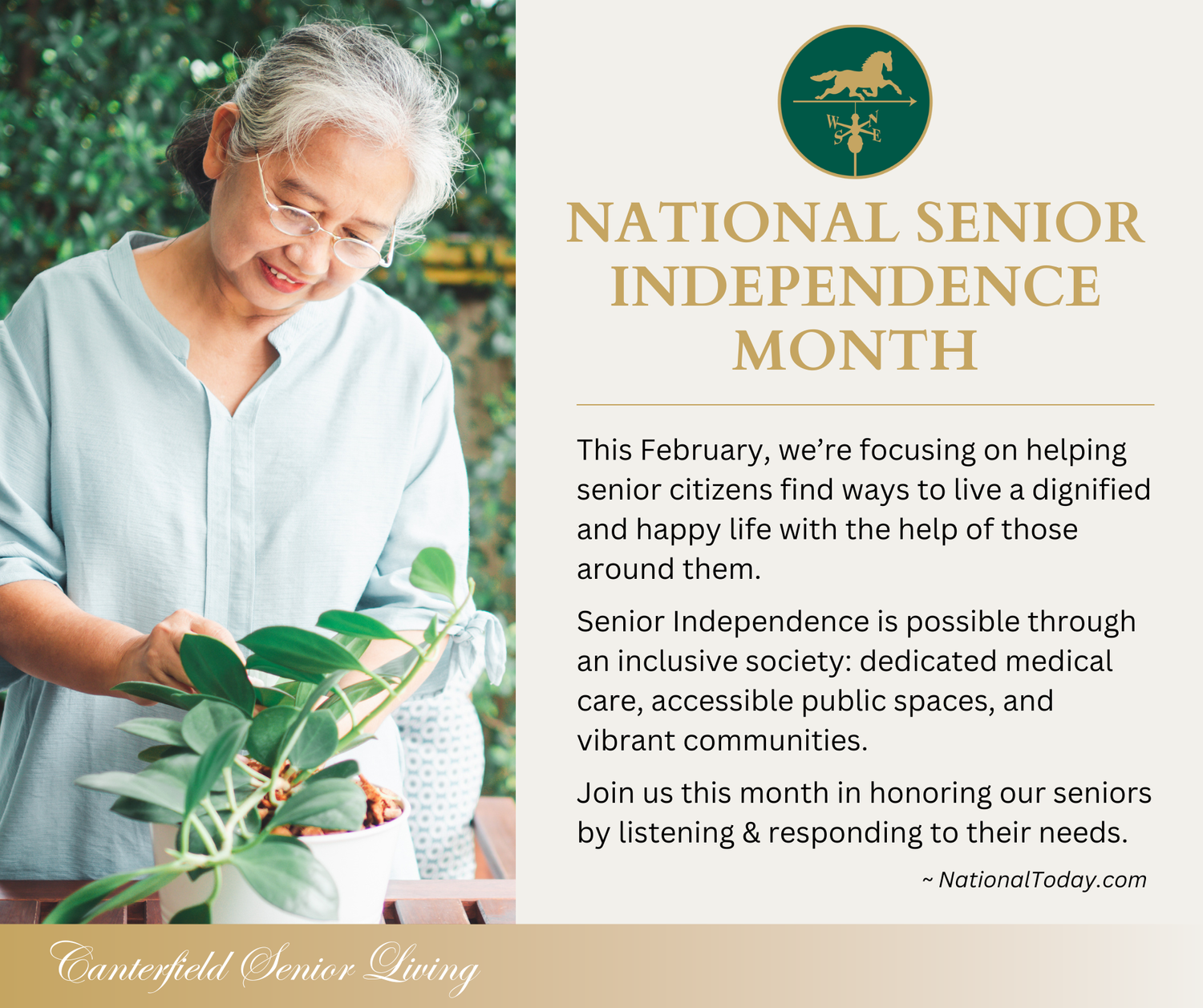Senior Independence Month — Canterfield Senior Living