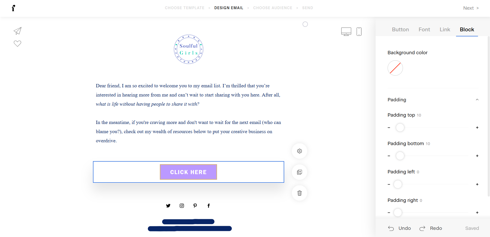 How To Design An Email Template In Flodesk For Your Creative Business ...