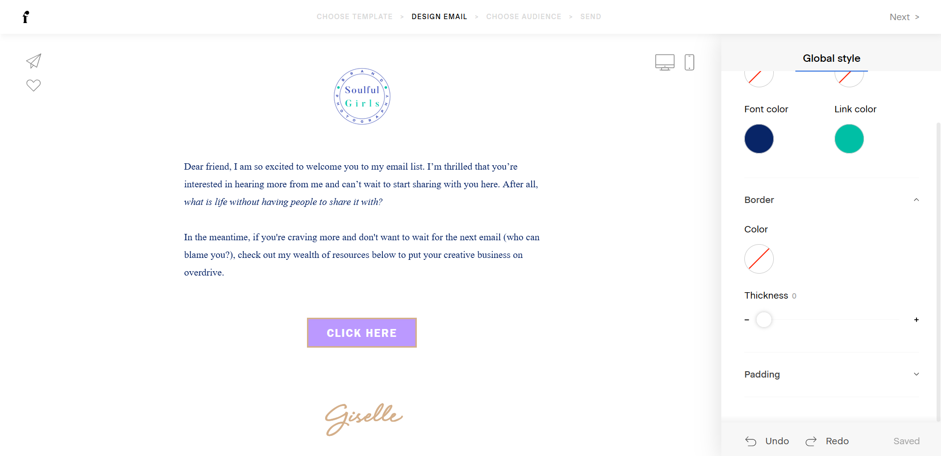 How To Design An Email Template In Flodesk For Your Creative Business ...