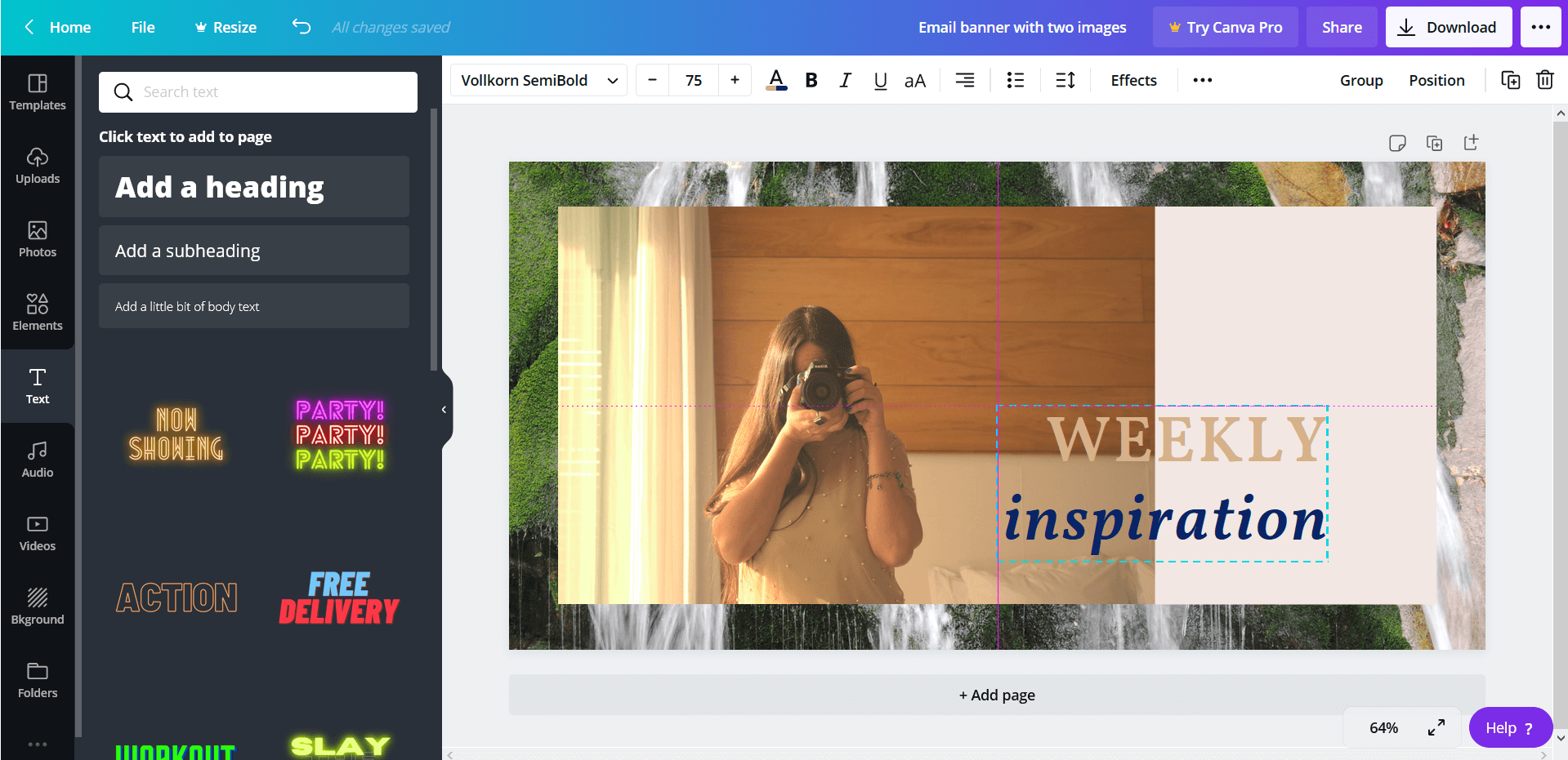 How To Design An Email Banner In Canva For Your Small Business ...