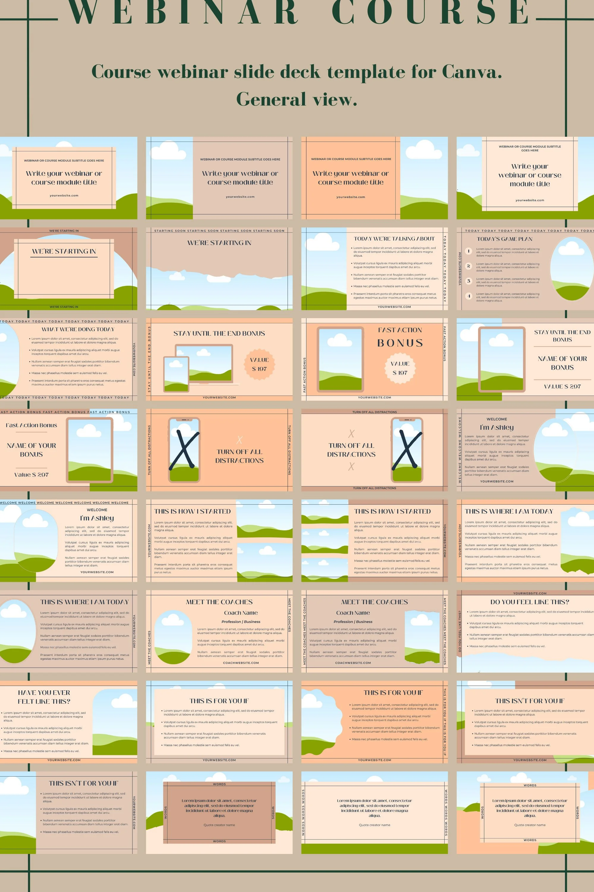 Canva Course Webinar Slide Deck Template | Ashley — Soulful Girls Studio