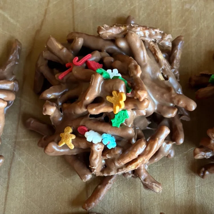 Christmas Cookie Haystacks — Miss Annie's Home + Kitchen