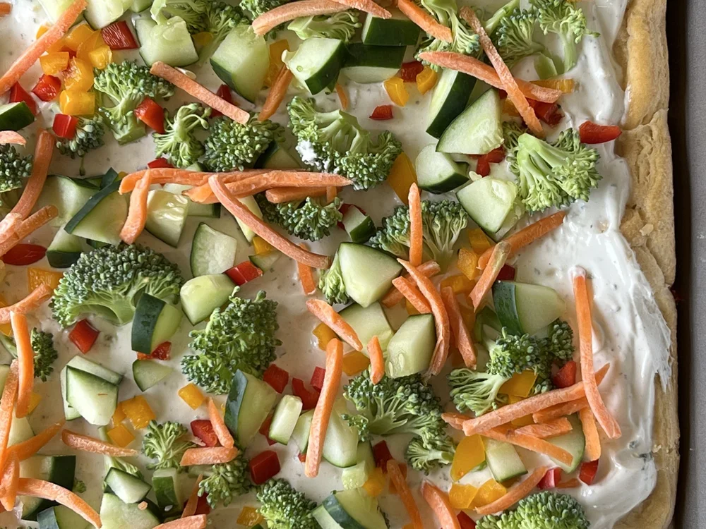 Easy Cold Veggie Pizza — Miss Annie's Home + Kitchen
