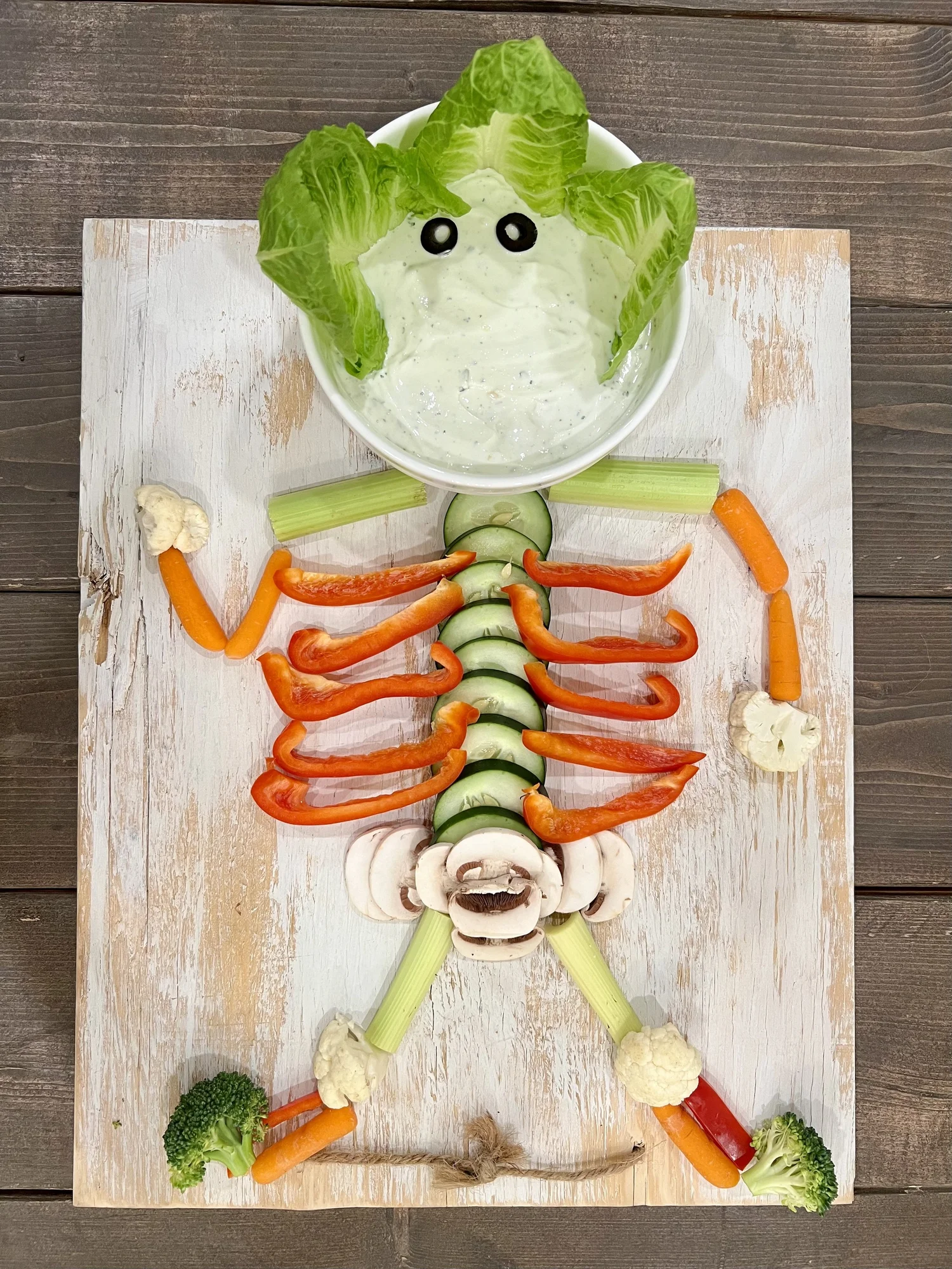 Veggie Halloween Skeleton — Miss Annie's Home + Kitchen