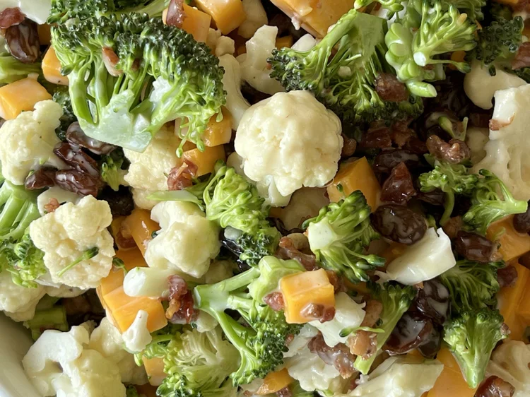 Shortcut Broccoli Cauliflower Salad — Miss Annie's Home + Kitchen