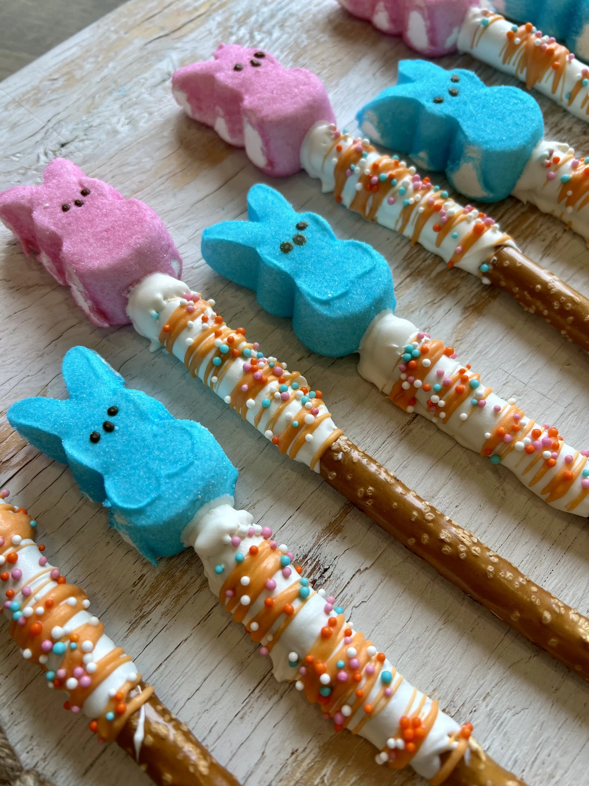 Peeps Easter Pretzel Rods — Miss Annie's Home + Kitchen