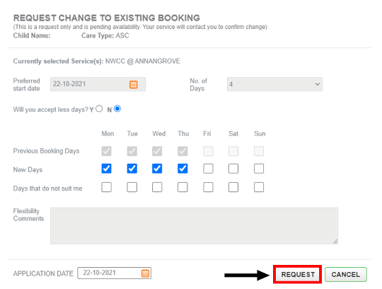My Family Lounge - Change A Permanent Booking — Northwest Community ...