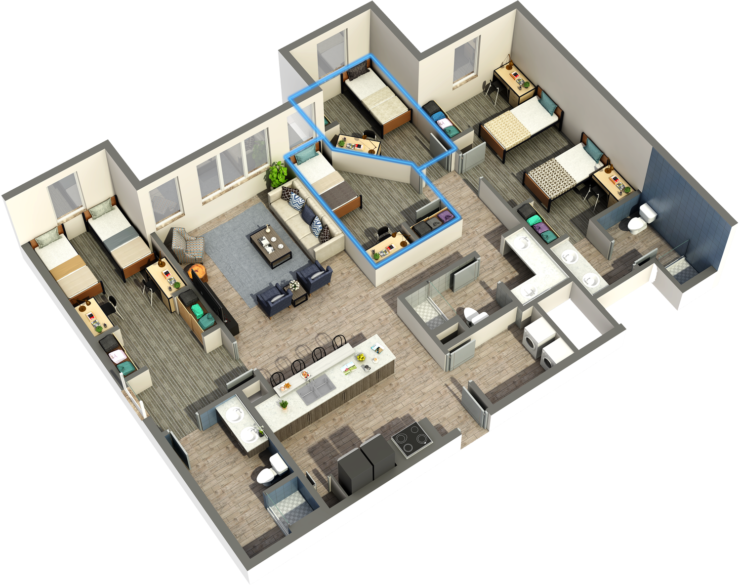 Floor Plans — Millennial Towers Student Housing