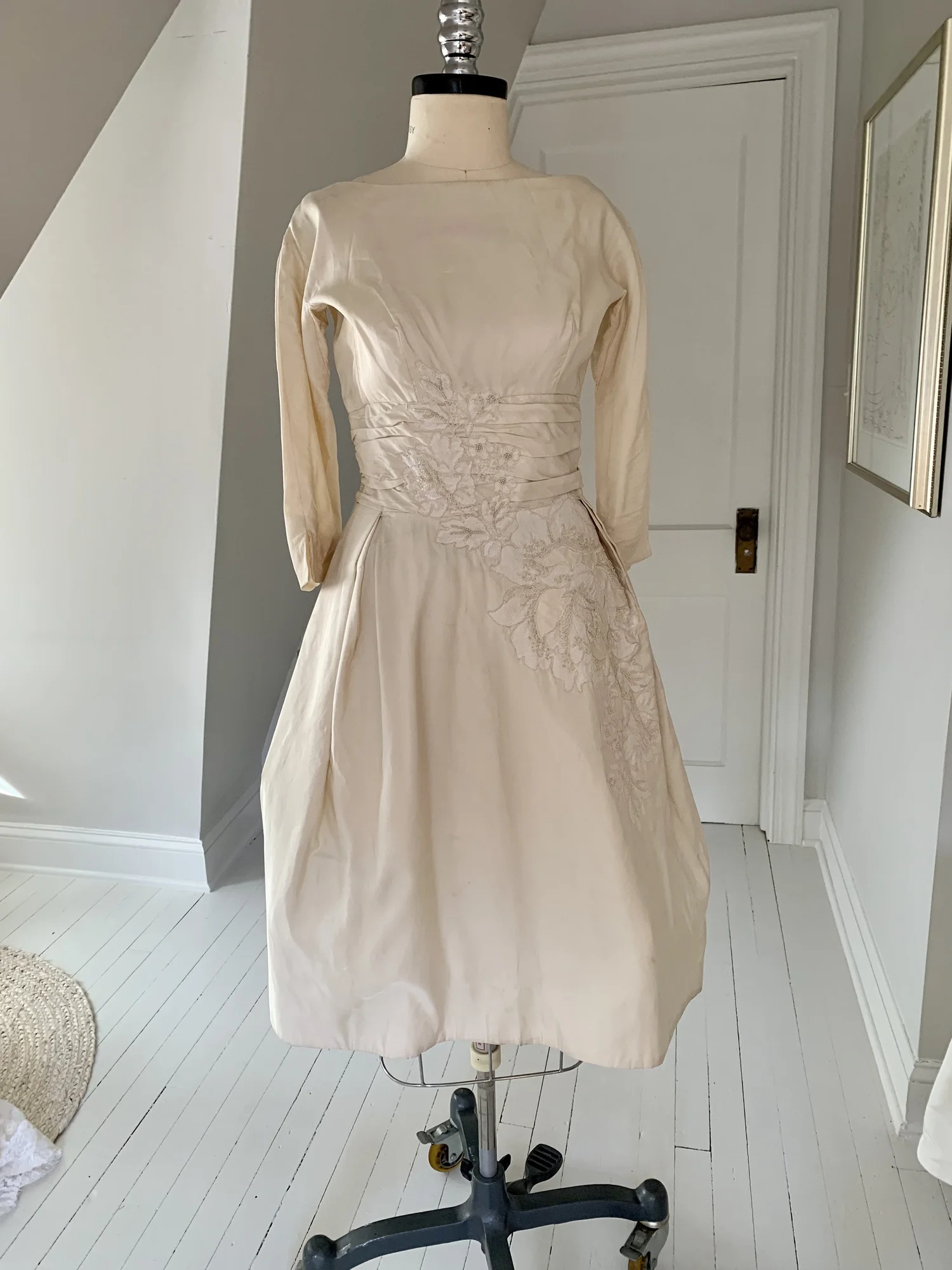 Restyling a 1950’s wedding dress I Maybelle NYC