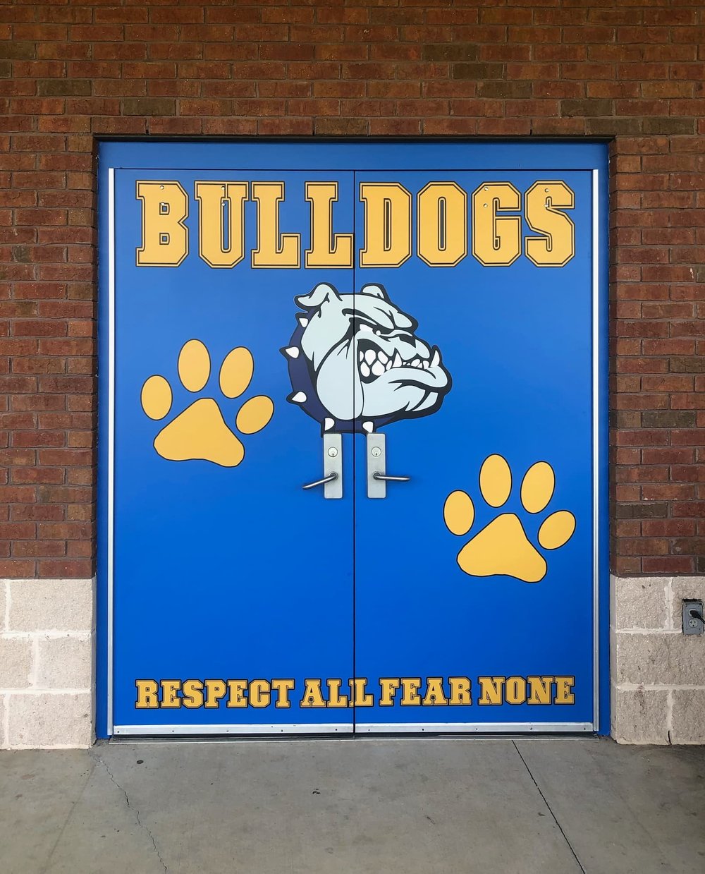 Addison Bulldogs School Door Wraps