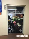 Custom Printed Vinyl Elevator Wraps. Doors, Trim, & Cab Wraps