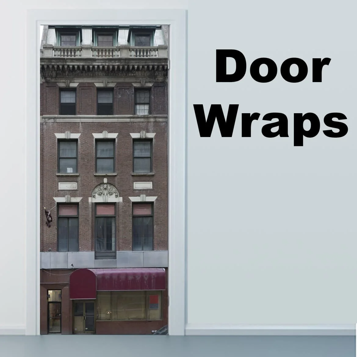 Modern Aluminum Frame Door Wrap. — RM wraps LLC