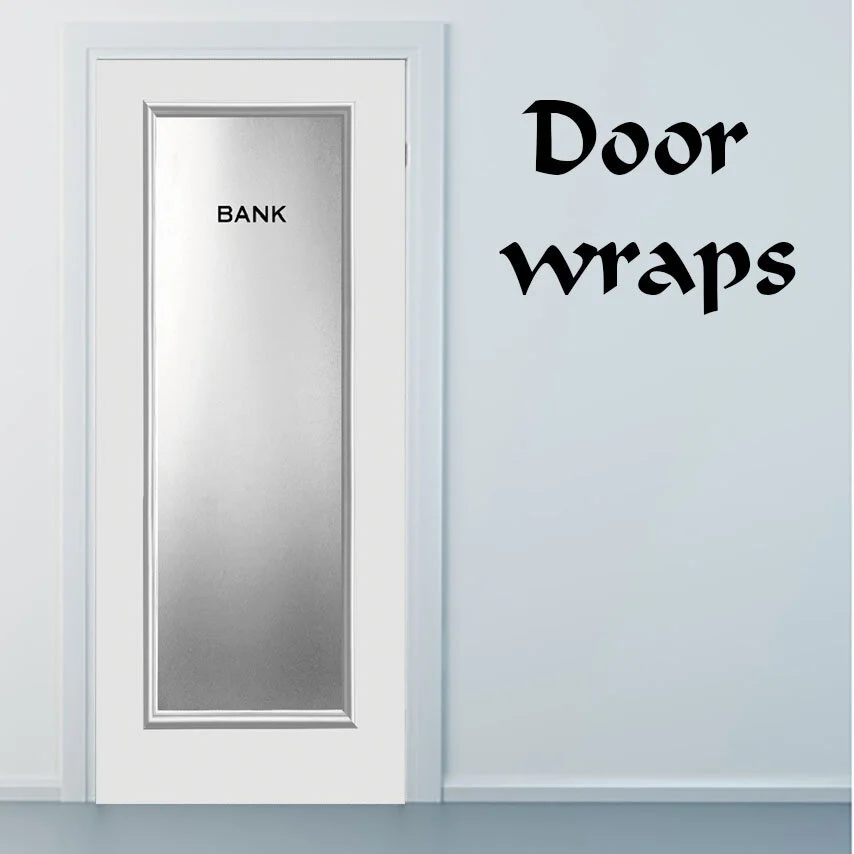 Frosted Glass Door Wrap — RM wraps LLC