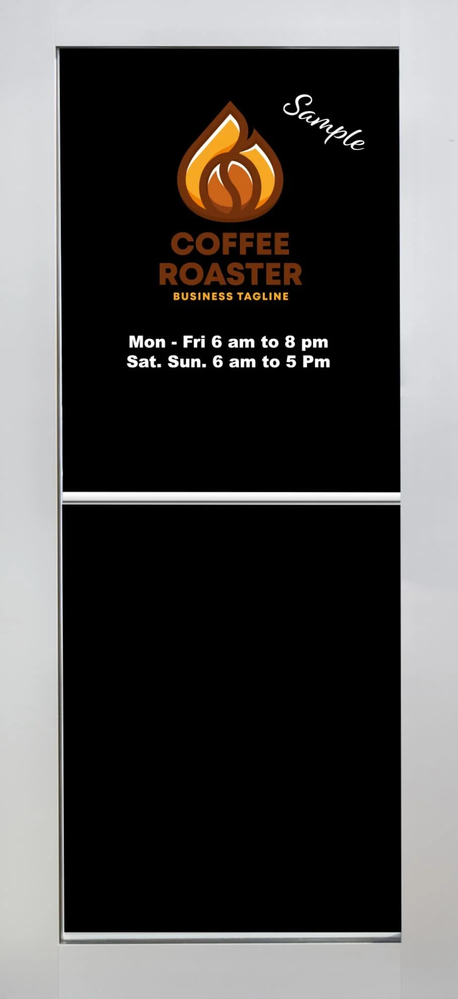 Modern Aluminum Frame Door Wrap.