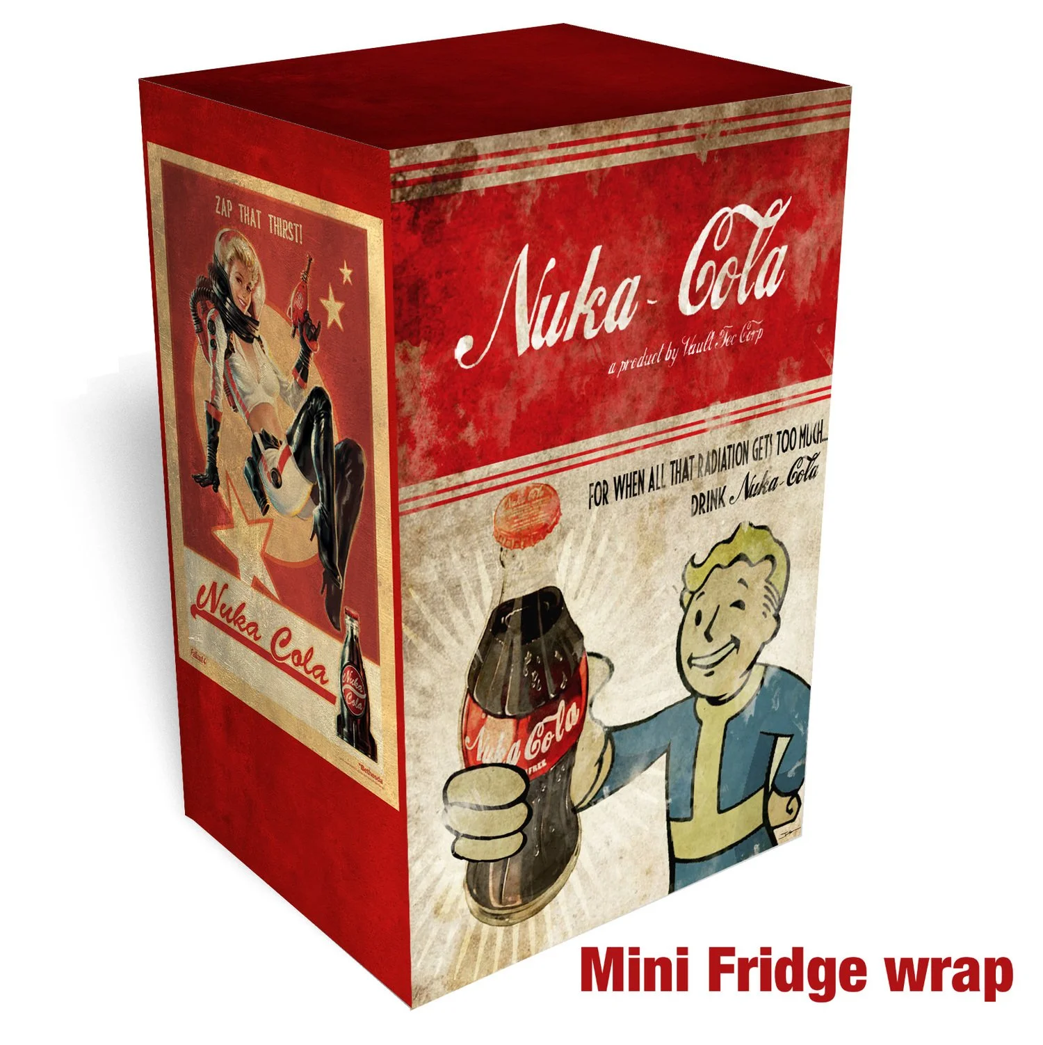 Nuka Cola Vault Boy Crossover Mini Fridge Wrap — RM wraps LLC