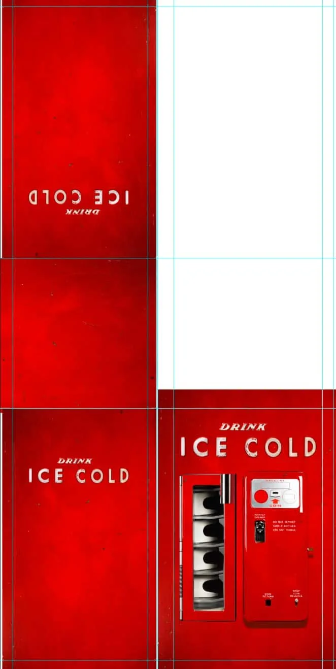 Worn Red Vending Machine Mini Fridge Wrap — RM wraps LLC