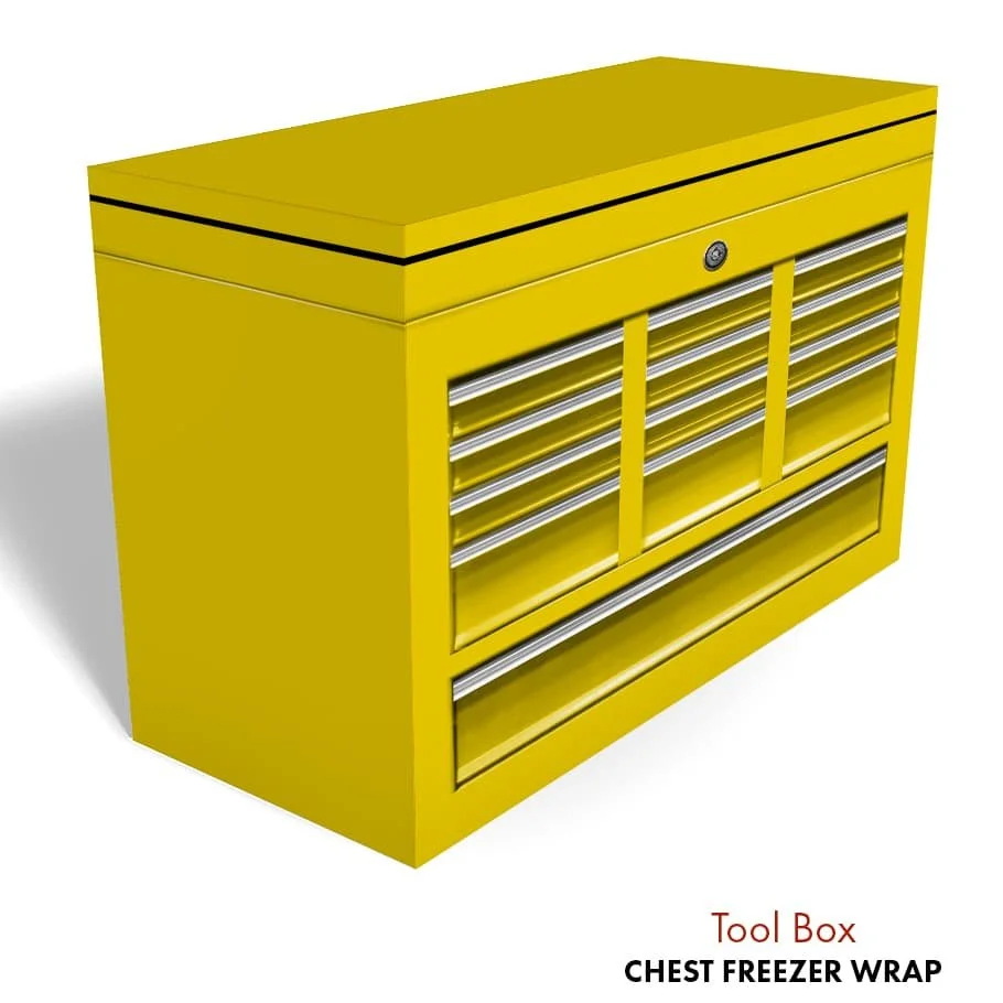 Tool Box Chest Freezer Wrap (Available in 12 Colors) — RM wraps LLC