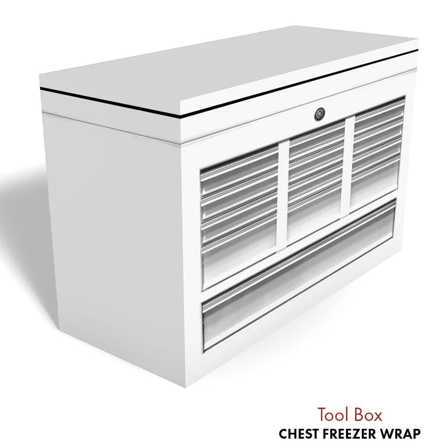 Tool Box Chest Freezer Wrap (Available in 12 Colors) — RM wraps LLC