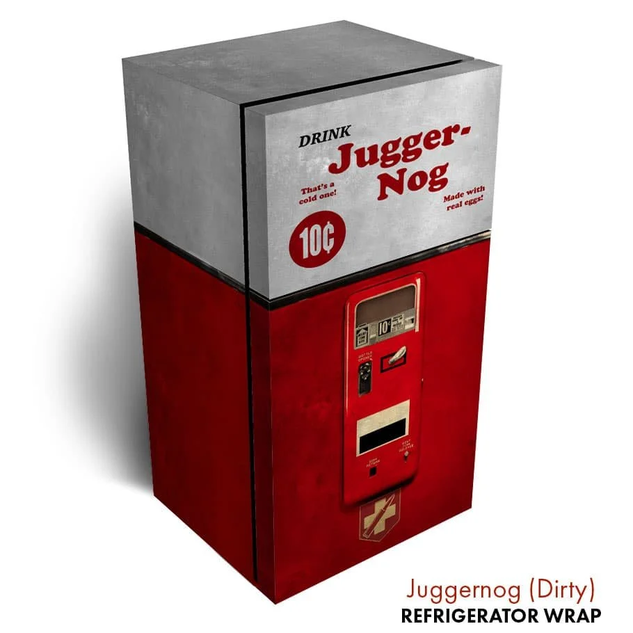 Juggernog Vending Machine Refrigerator Wrap — RM wraps LLC