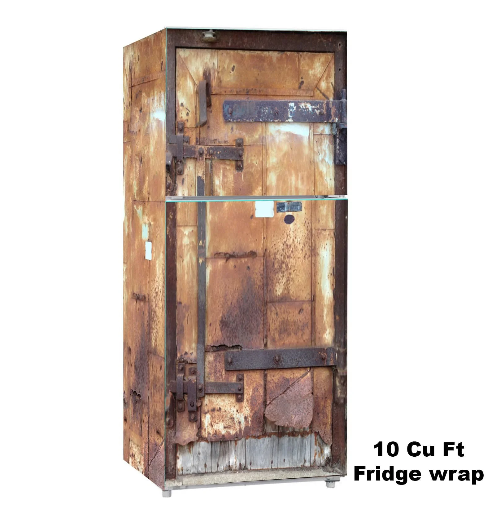 Mill City Rustic Refrigerator Wrap — RM wraps LLC