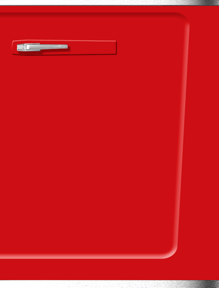 Bright Red Retro Chiller Refrigerator Wrap — RM wraps LLC