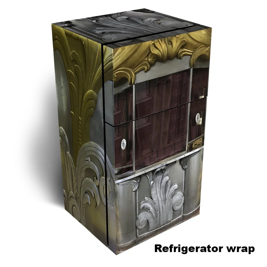 Theater Ticket Booth Custom Printed Refrigerator Wrap