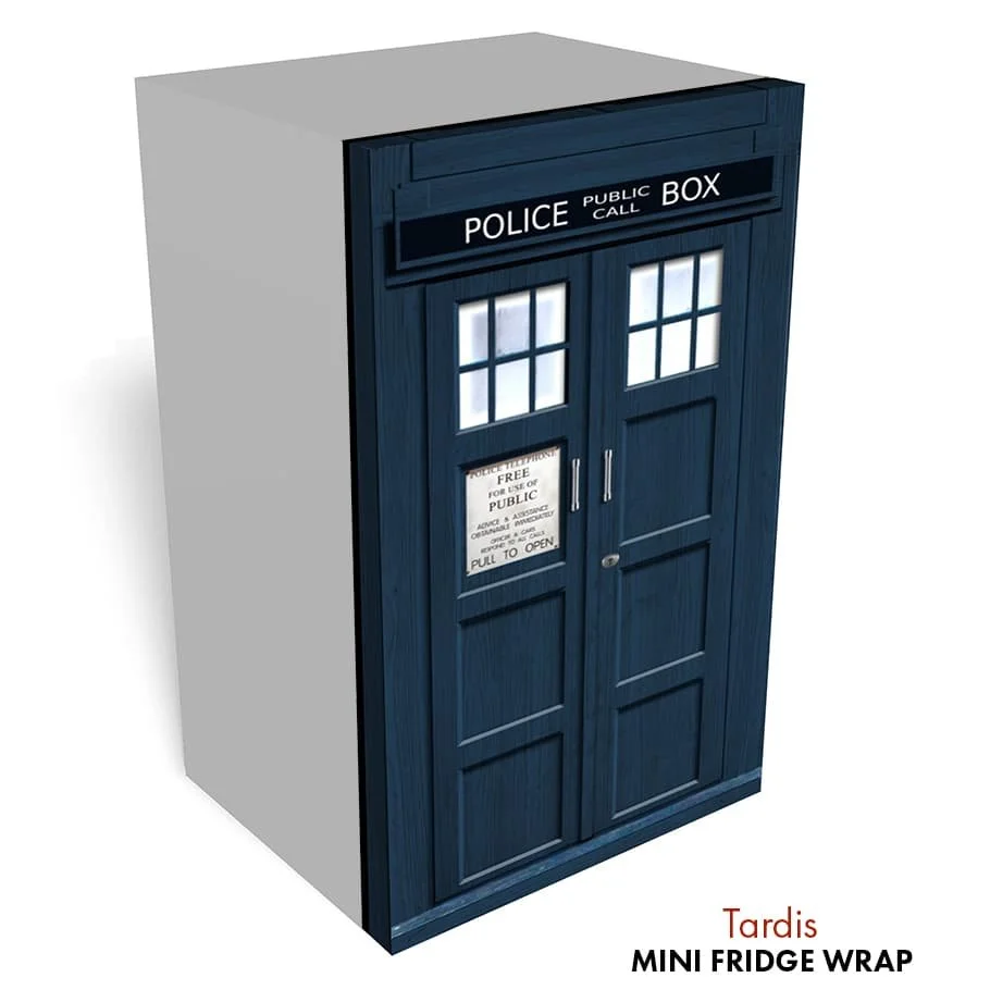 Tardis Mini Fridge Wrap