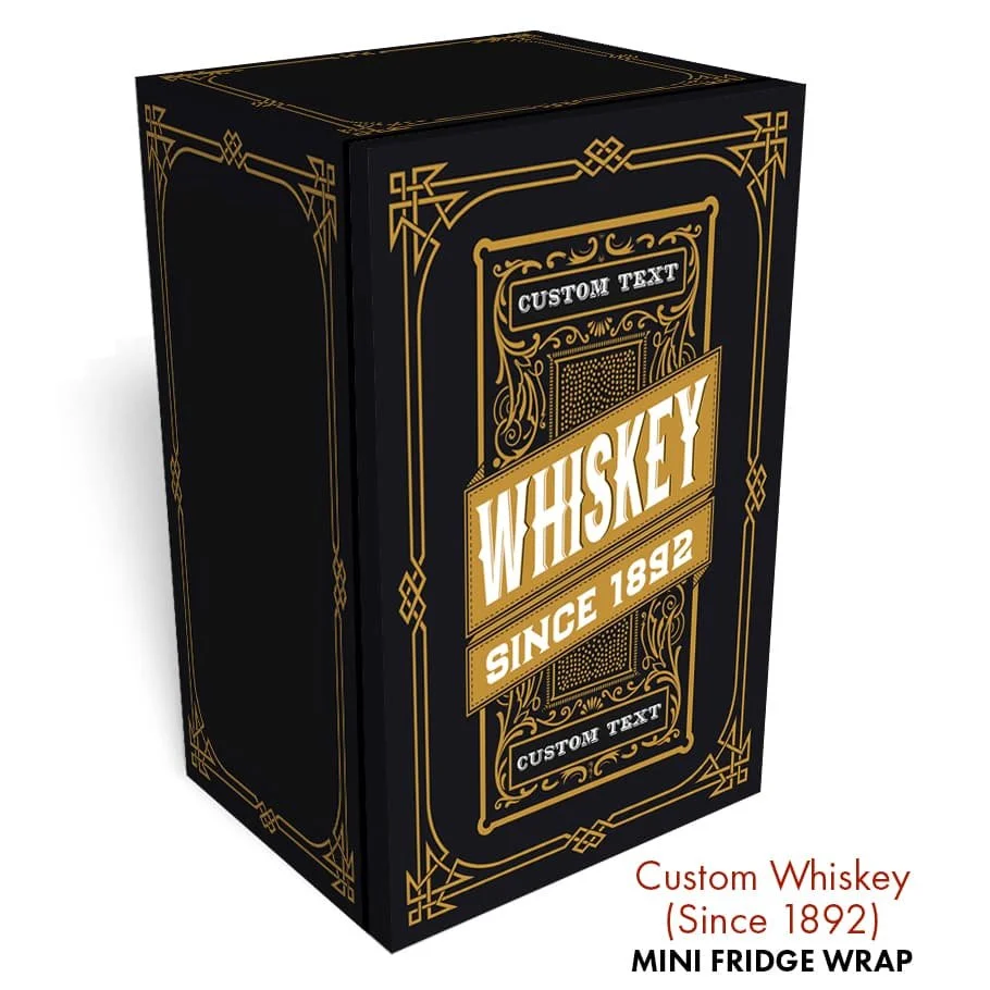 Beer Barrel Mini Fridge Wrap — RM wraps LLC