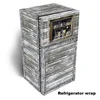 Steampunk Custom Printed Refrigerator Wrap