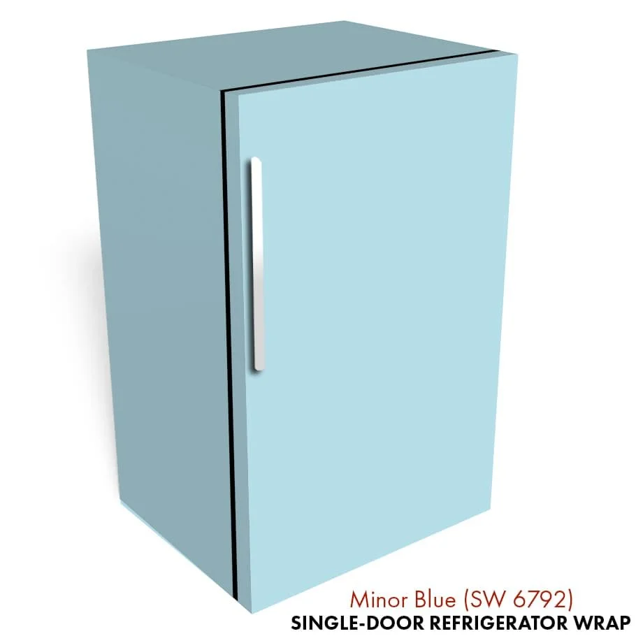Minor Blue (SW 6792) Refrigerator Wrap — RM wraps