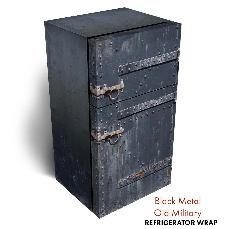 Steampunk Refrigerator Wrap — RM wraps LLC