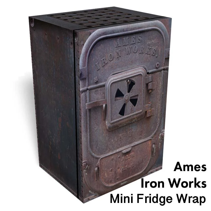 Ames Iron works Mini Fridge Wraps — RM wraps LLC