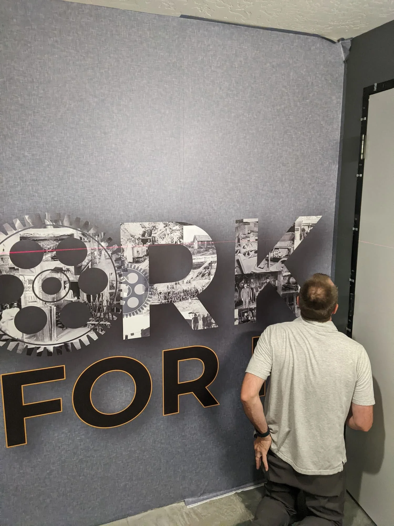 Custom Wall Wrap Graphics for WORK