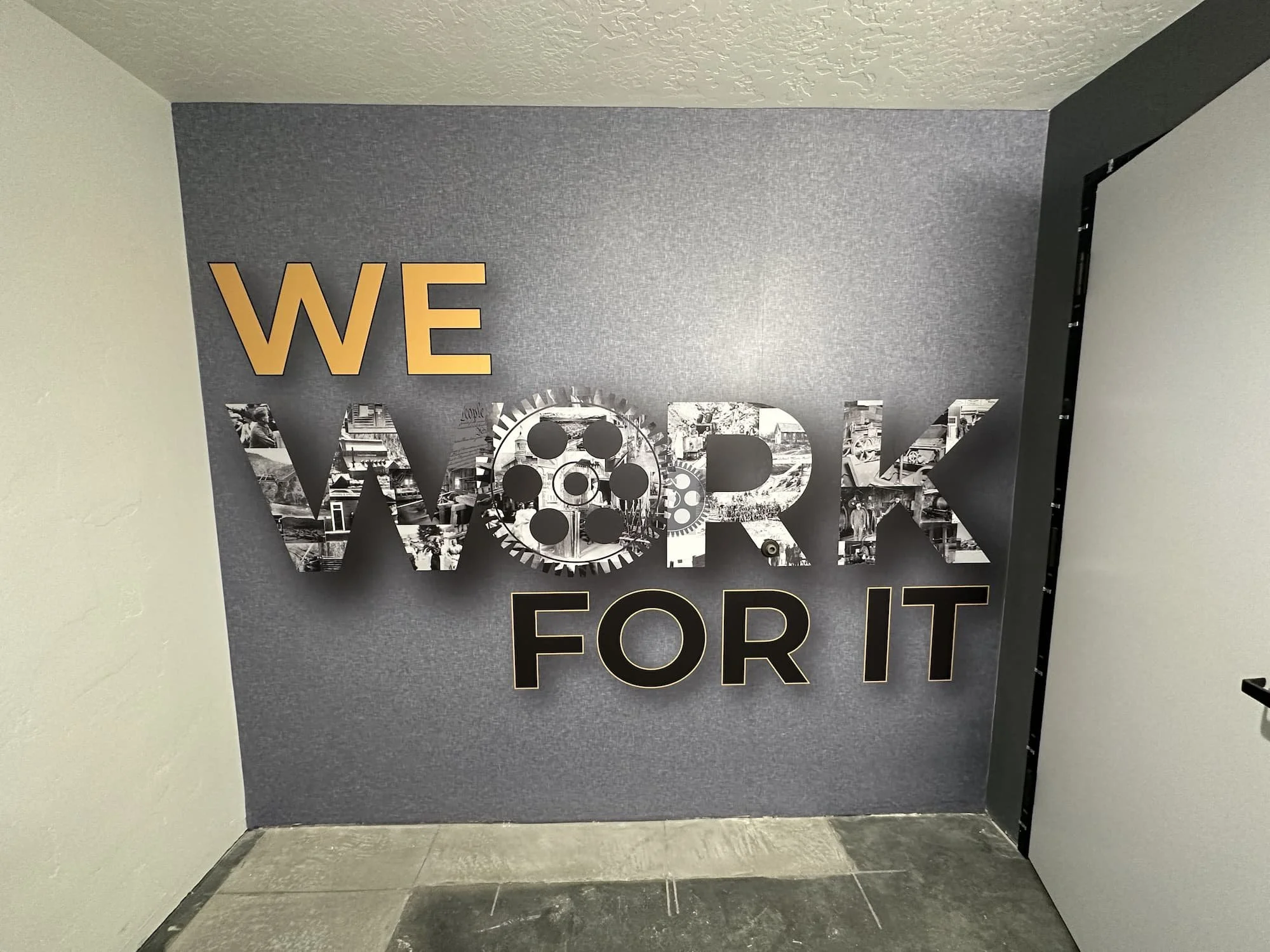 Custom Wall Wrap Graphics for WORK