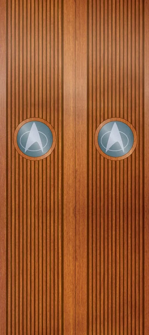 Moria Custom Printed Vinyl Door Wrap