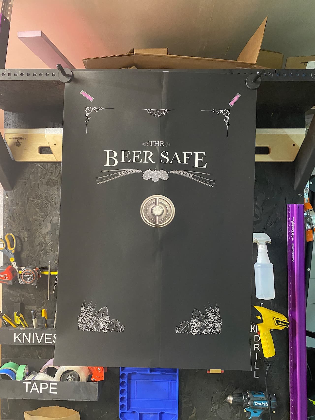 Beer Barrel Mini Fridge Wrap — RM wraps LLC