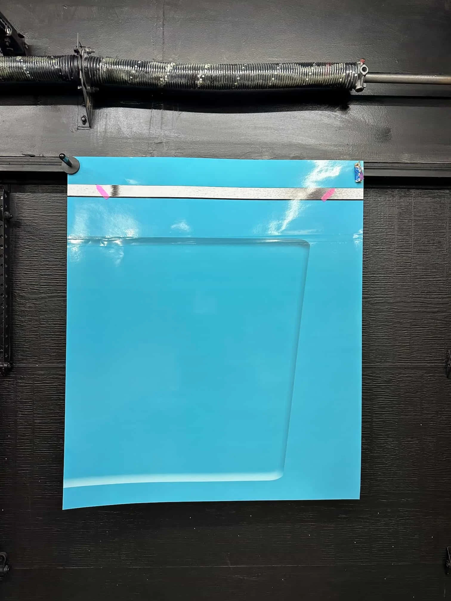 Ice Blue Retro Chiller Custom Printed Refrigerator Wrap