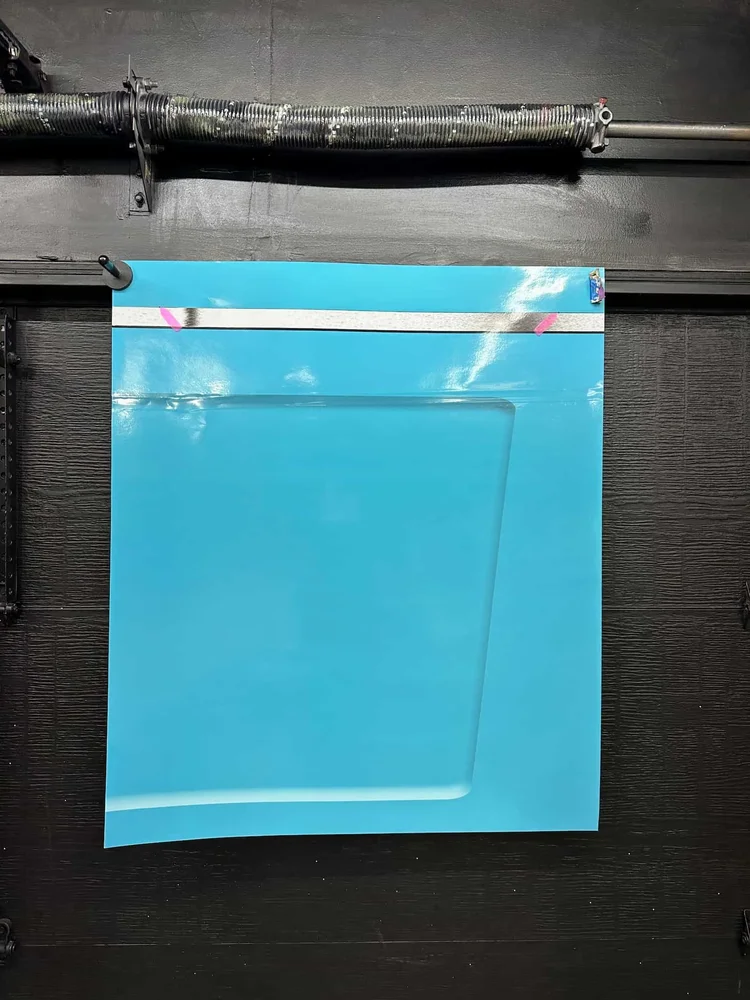 Ice Blue Retro Chiller Refrigerator Wrap — RM wraps LLC