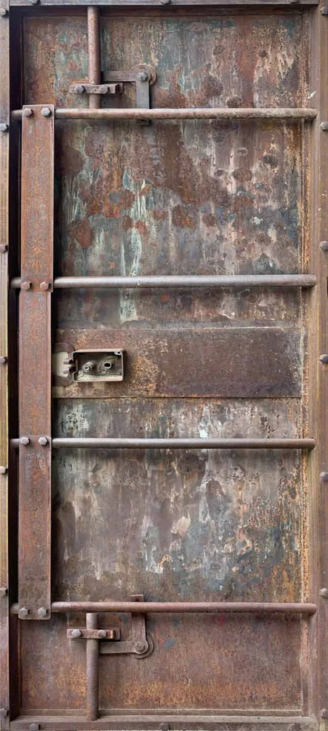 Old Western Bank Vault Metal Door Wraps